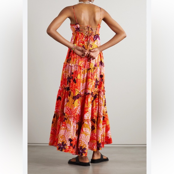 FARM Rio | Dresses | Farm Rio Jungle Panther Maxi Dress In Jungle ...